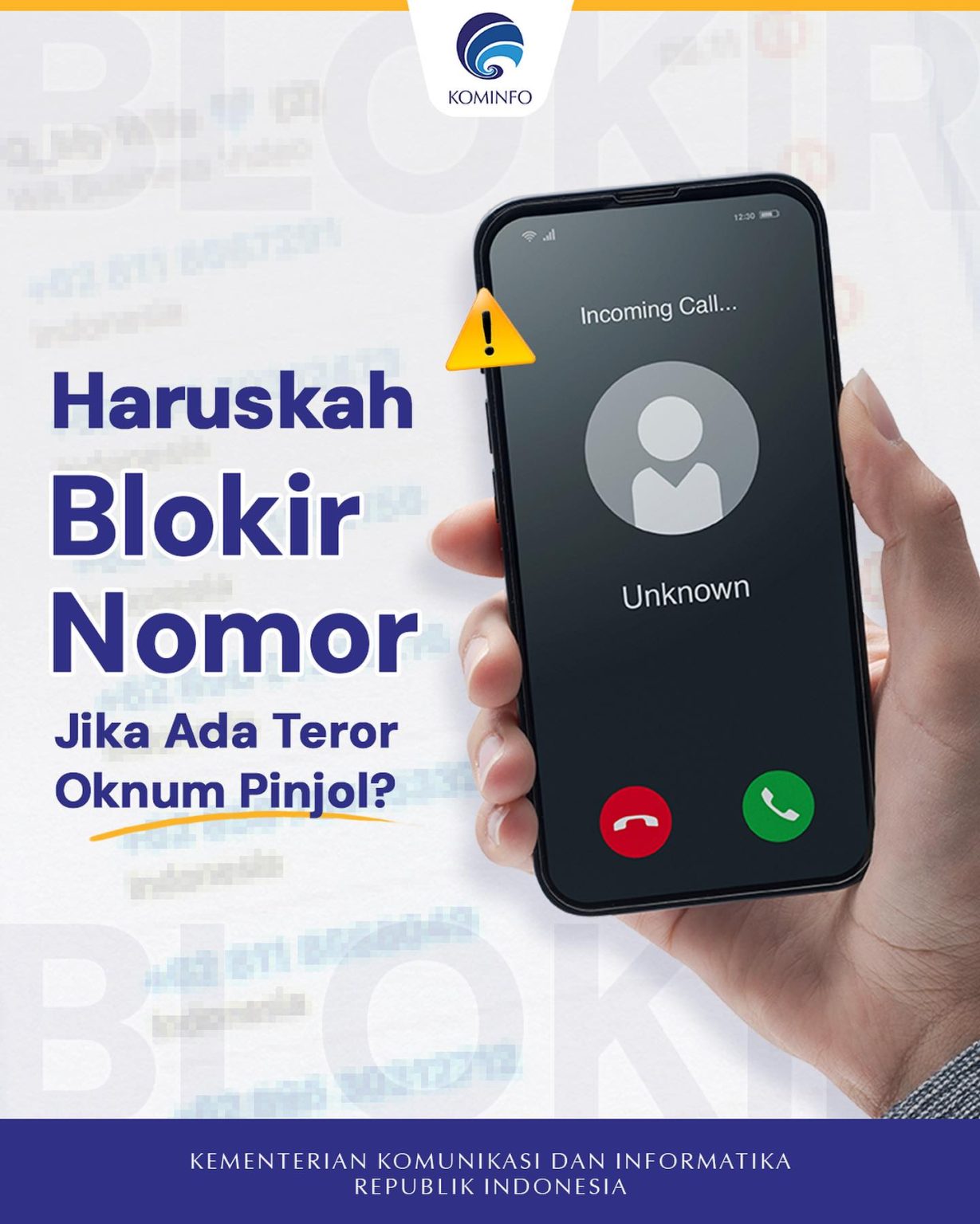 Haruskah Blokir Nomor Jika Ada Teror Oknum Pinjol? – DKISP Tarakan